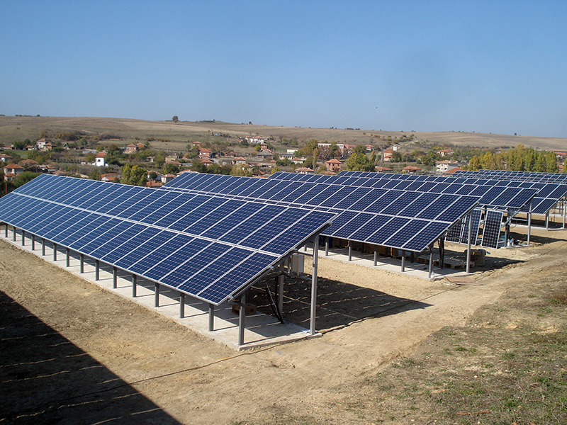 72kW Ground mounted solar power plant in Haskovo | STS Solar SC