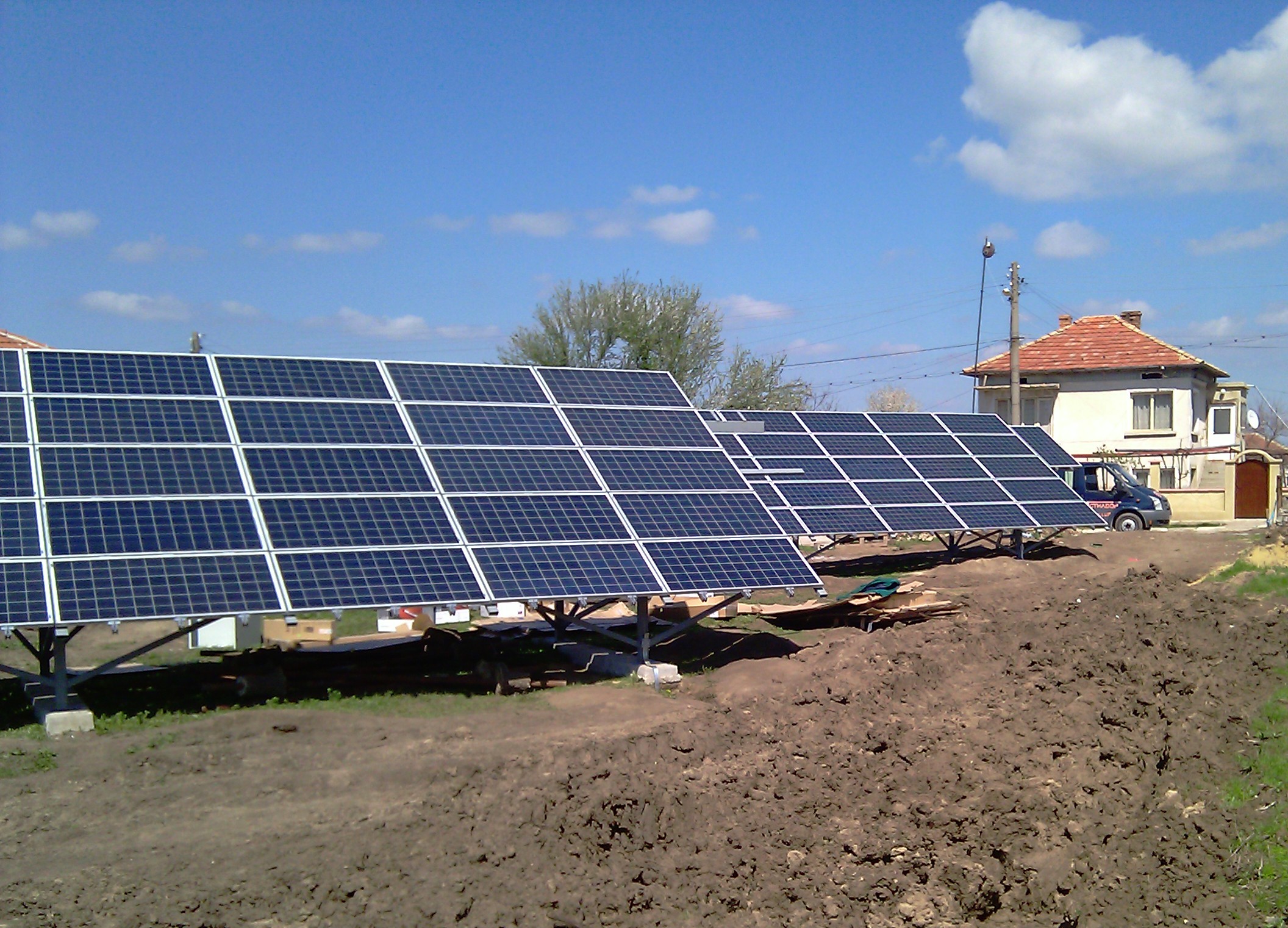 54kW Ground mounted solar power plant in Dobrich | STS Solar SC